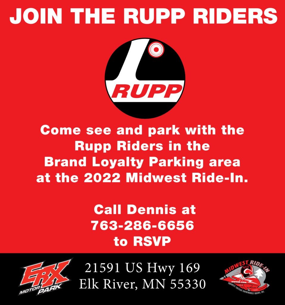 Rupp Riders area - check it out - MWVSS